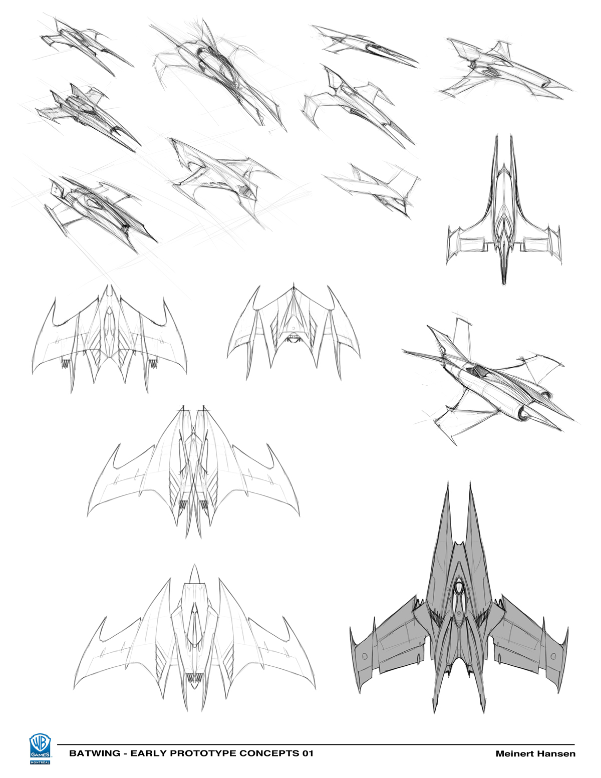 Batman: Arkham Origins | Batwing Early Versions